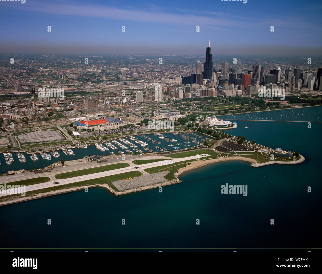 Aerial view of Chicago, Illinois Stock Photo - Alamy