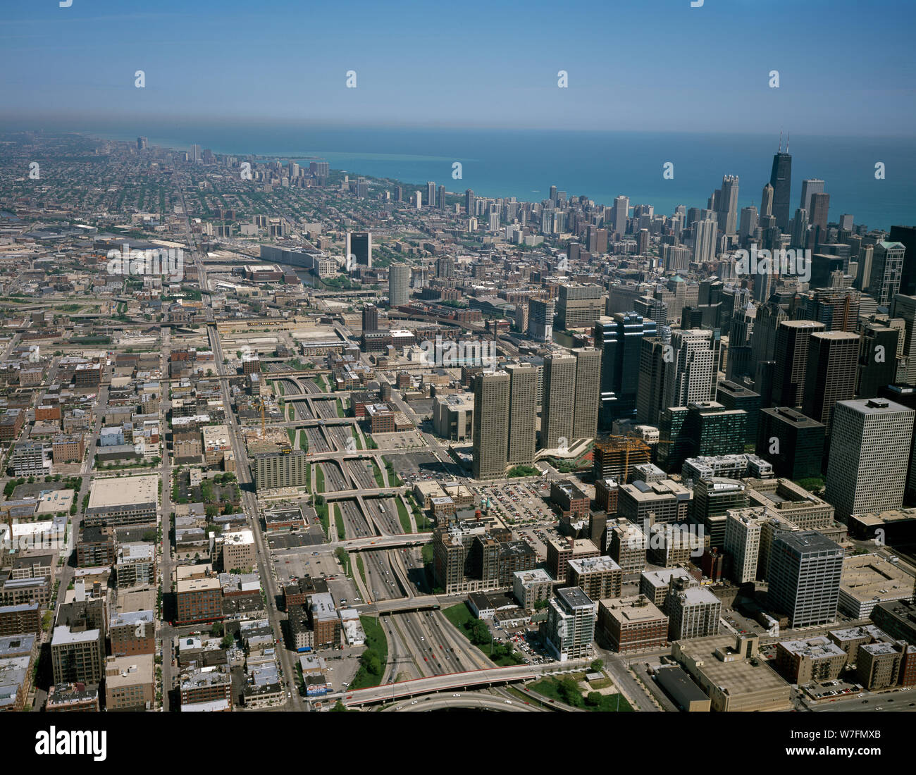 Aerial view of Chicago, Illinois Stock Photo - Alamy
