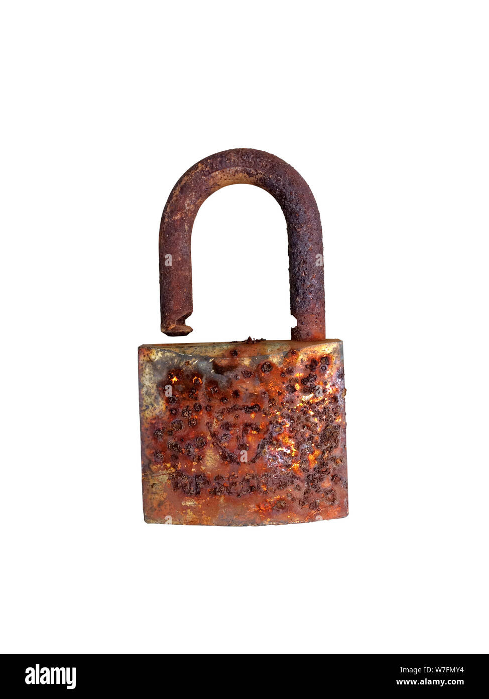 Master key rust isolated on white background Stock Photo - Alamy