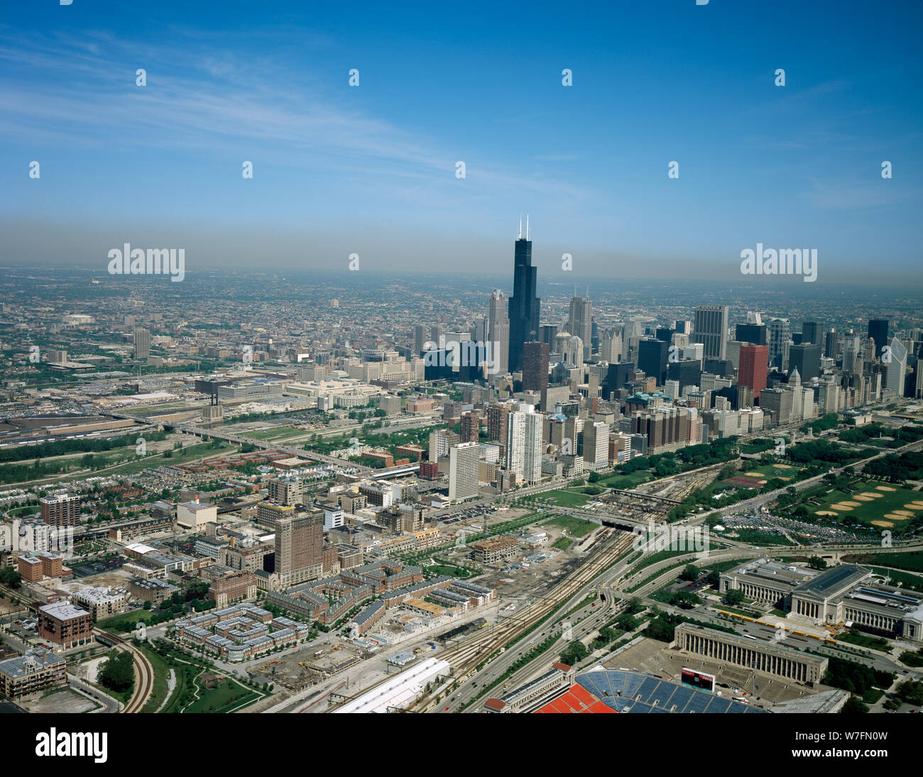 Aerial view of Chicago, Illinois Stock Photo - Alamy
