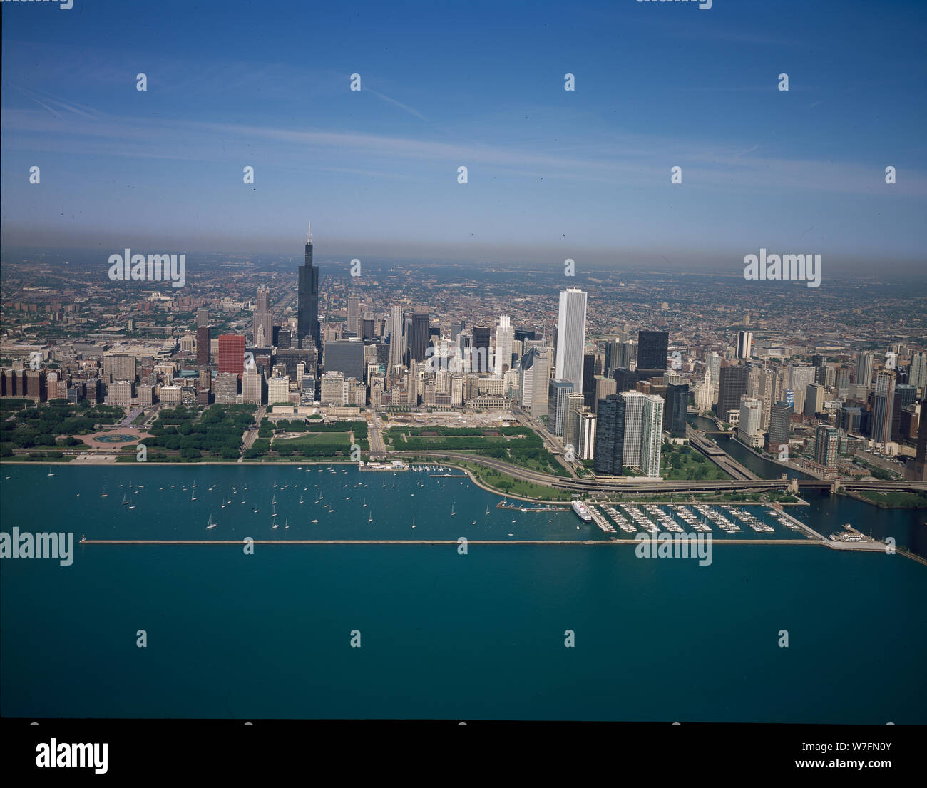 Aerial view of Chicago, Illinois Stock Photo - Alamy