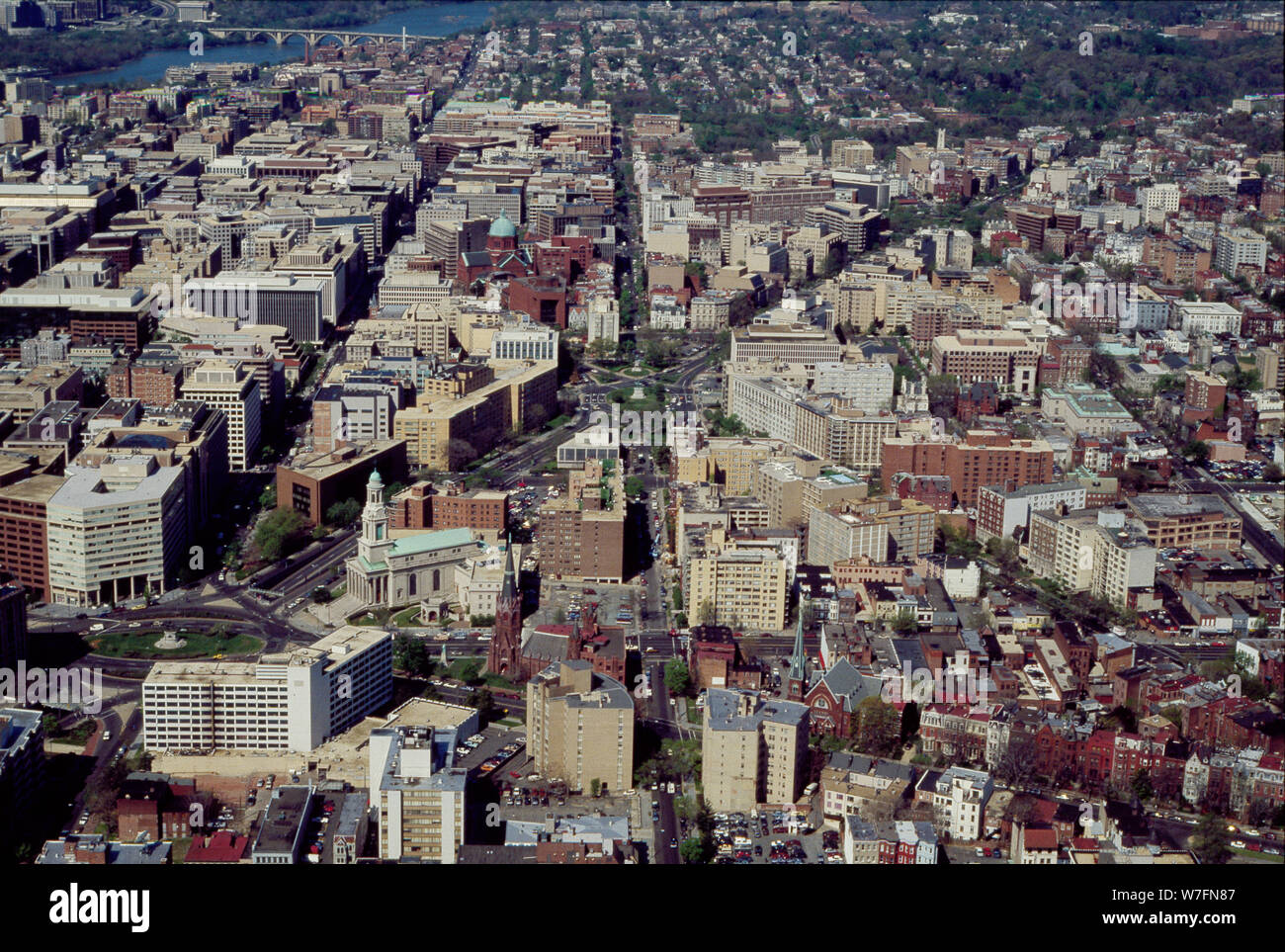 Aerial view of Dupont Circle in Washington, D.C Stock Photo - Alamy