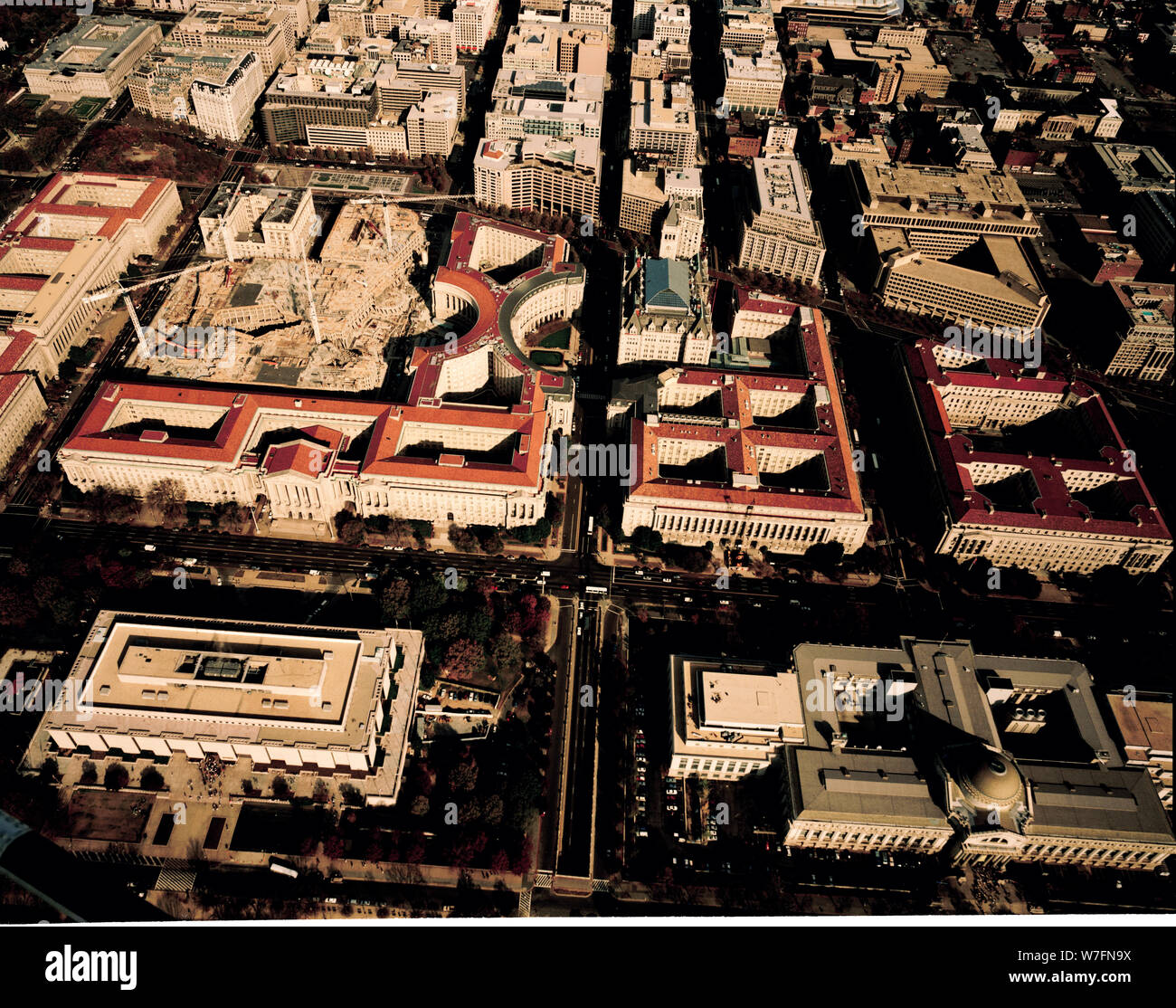 Aerial view of Federal Triangle in Washington, D.C Stock Photo - Alamy