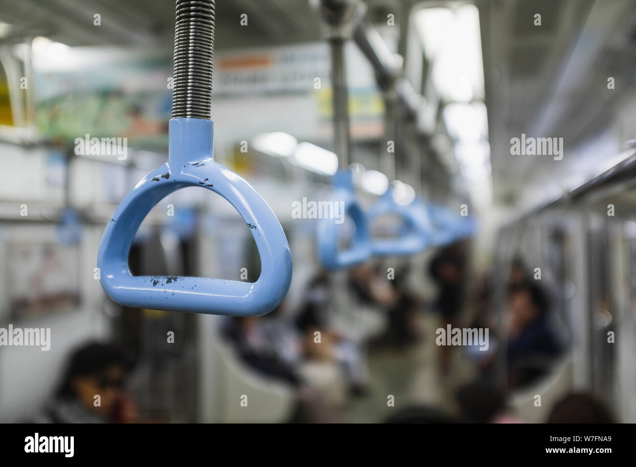 Subway metro interior handle metal hi-res stock photography and images ...
