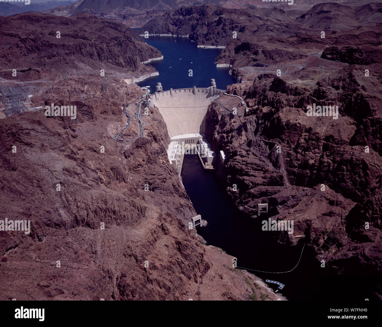 Aerial view of Hoover Dam, near Boulder City, Nevada Stock Photo - Alamy