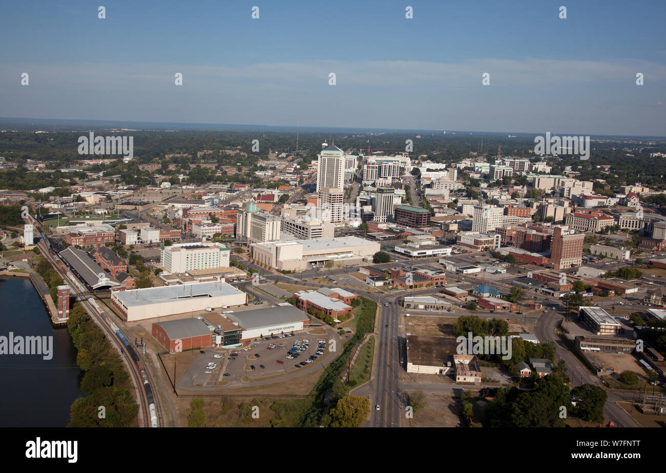 Aerial view of Montgomery, Alabama Stock Photo - Alamy