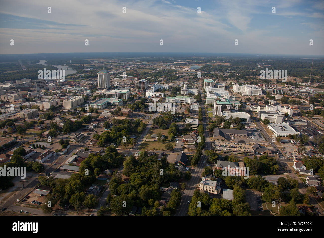 Aerial view of Montgomery, Alabama Stock Photo - Alamy