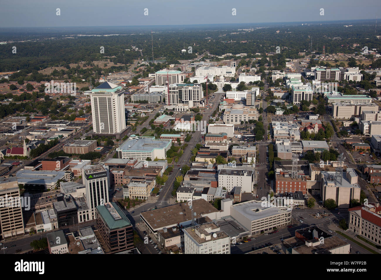 Aerial view of Montgomery, Alabama Stock Photo - Alamy