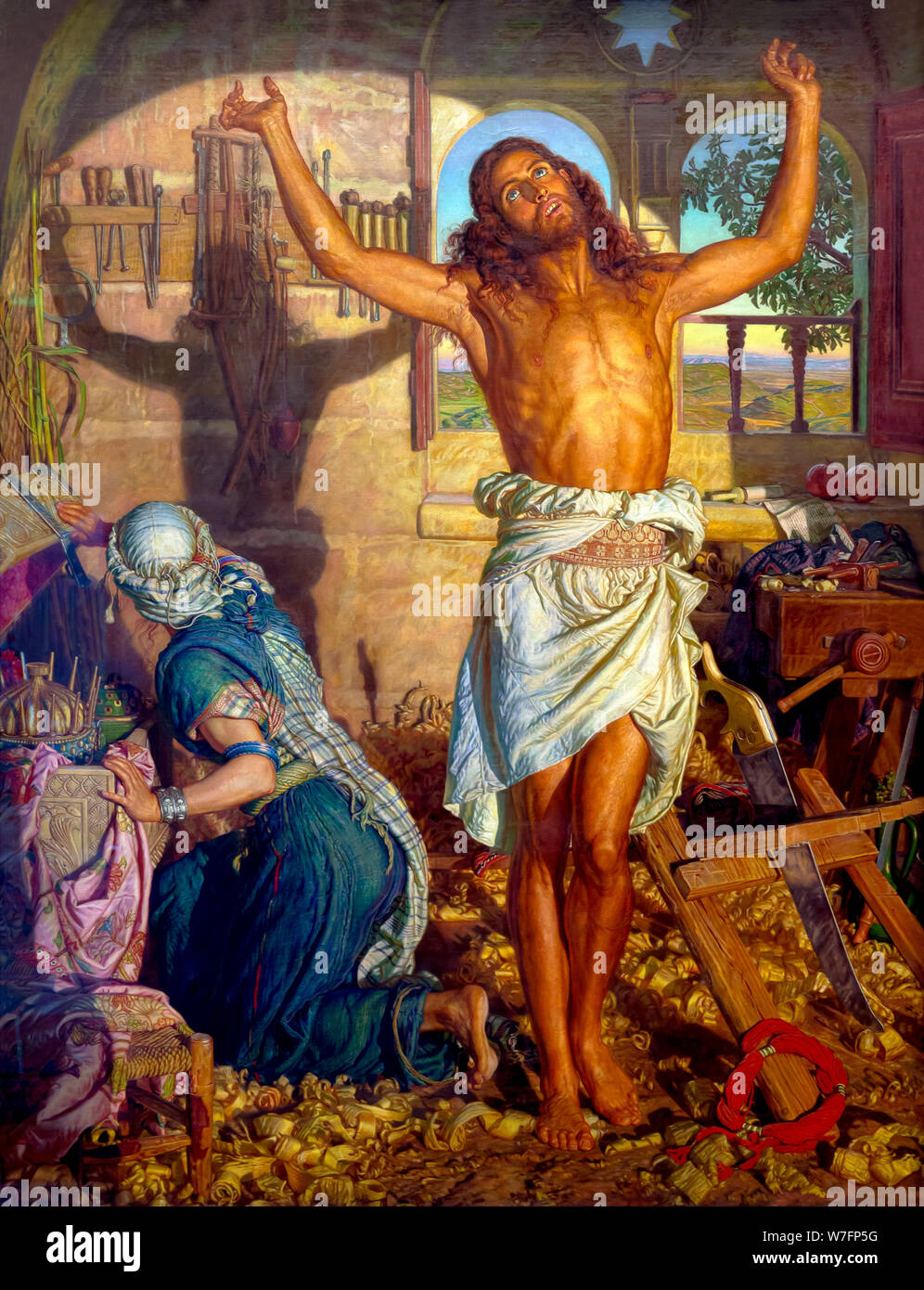 The Shadow of Death, William Holman Hunt, 1879-1873 Stock Photo - Alamy