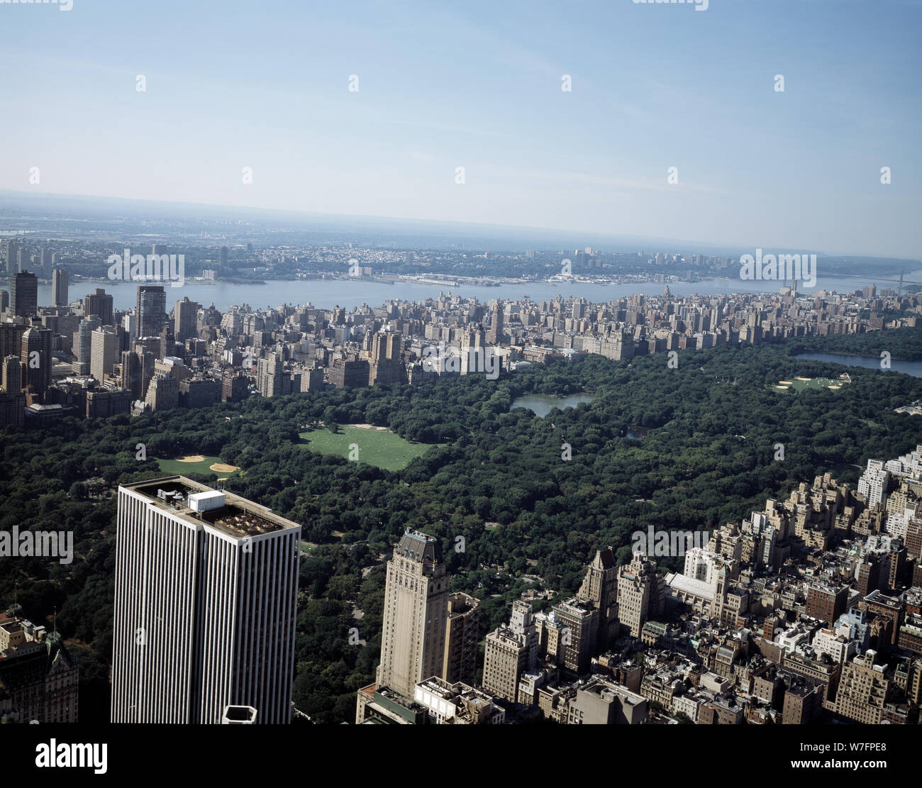 Aerial view of New York City, overlooking Central Park Stock Photo - Alamy