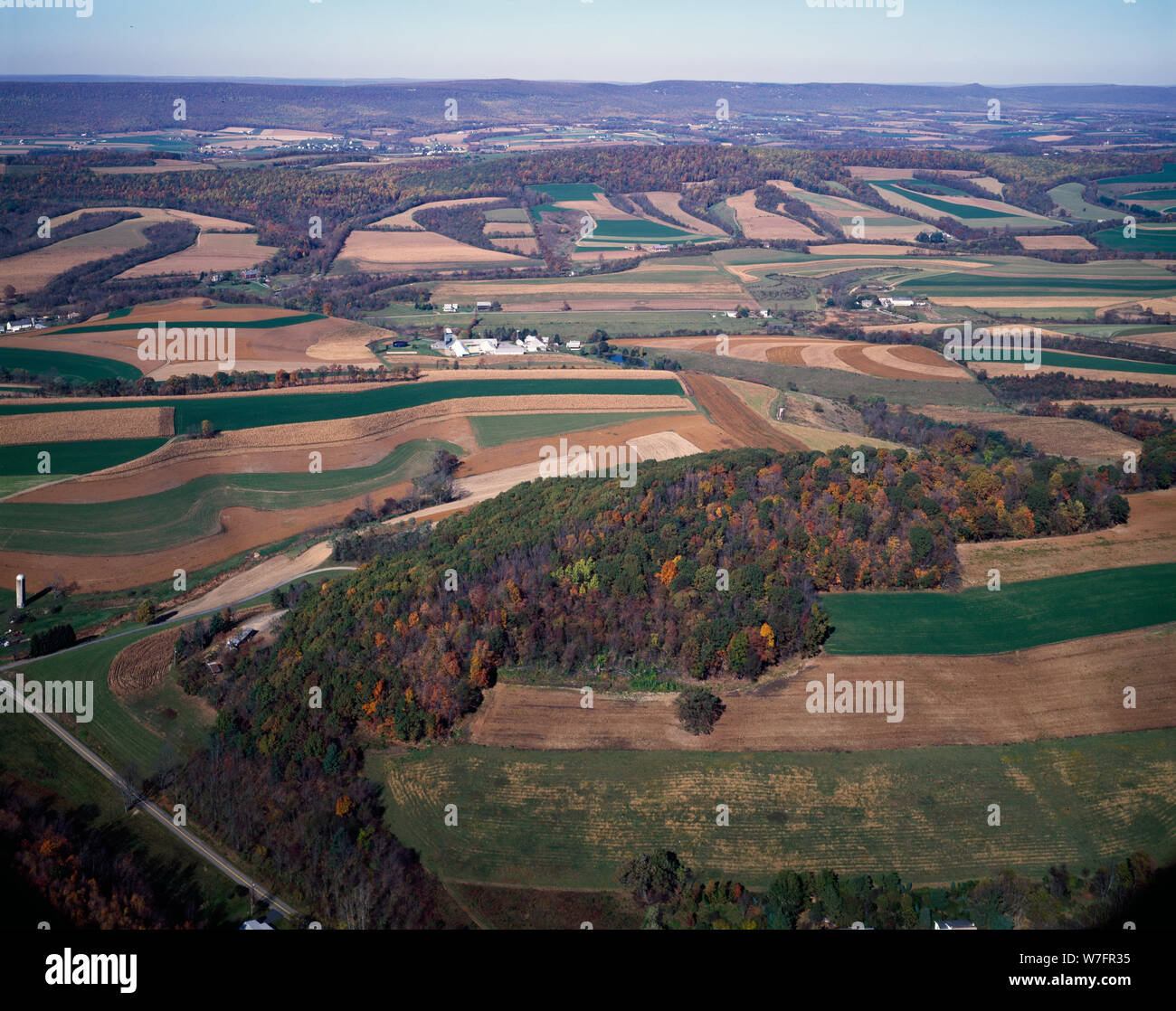 Aerial view of Pennsylvania farmland Stock Photo - Alamy