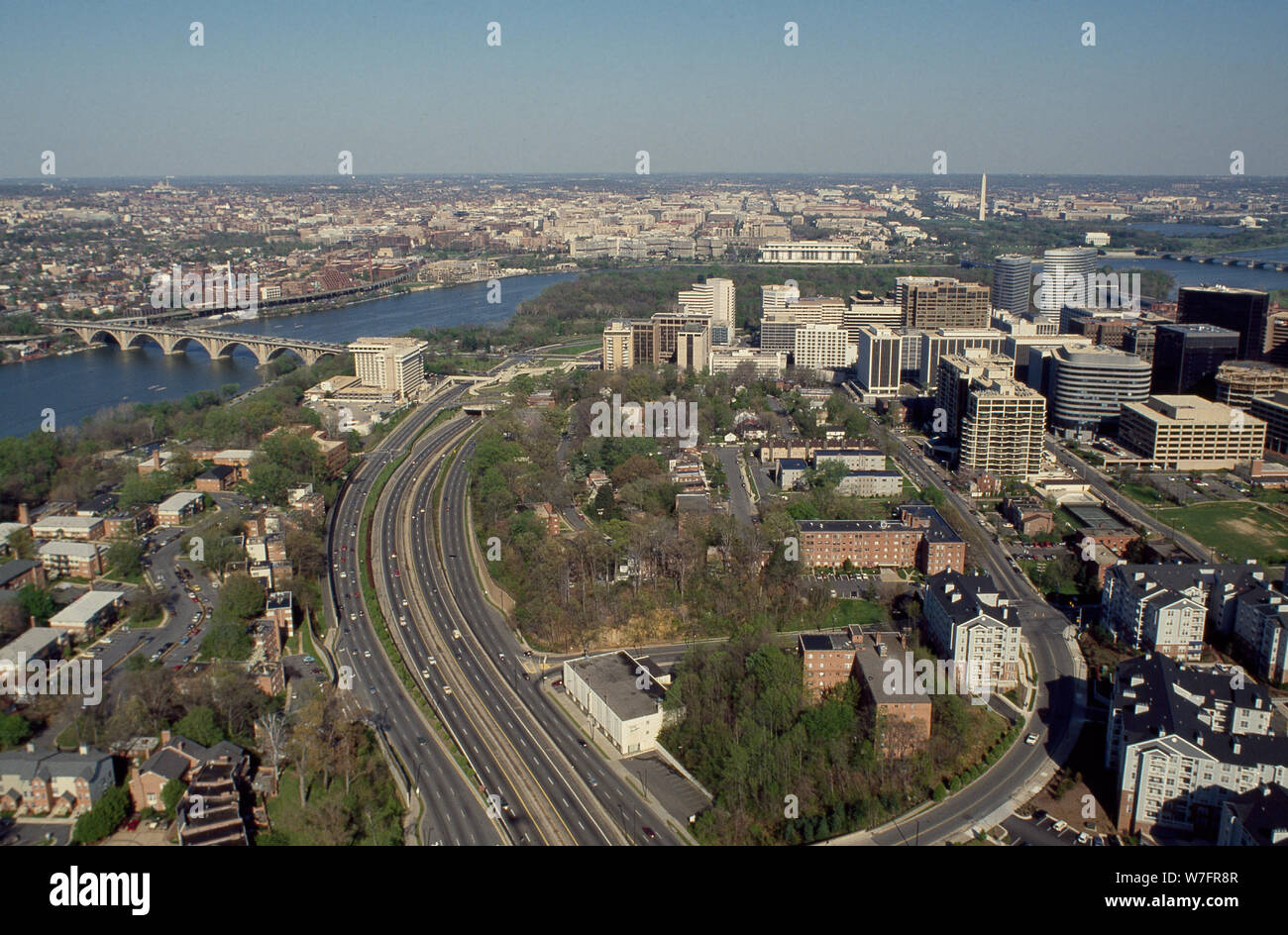 Aerial view of Rosslyn, Virginia Stock Photo - Alamy