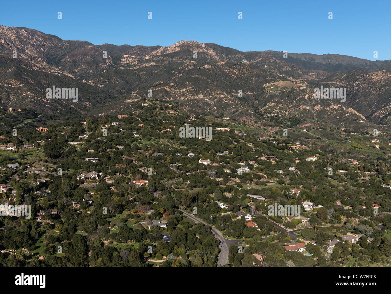 Aerial view of Santa Barbara, California Stock Photo - Alamy