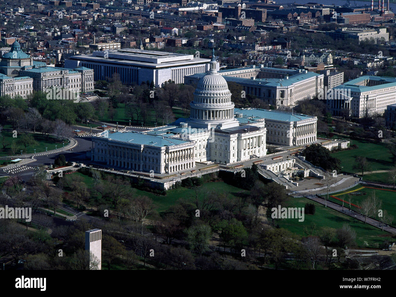 Aerial view of U.S. Capitol, Washington, D.C Stock Photo - Alamy