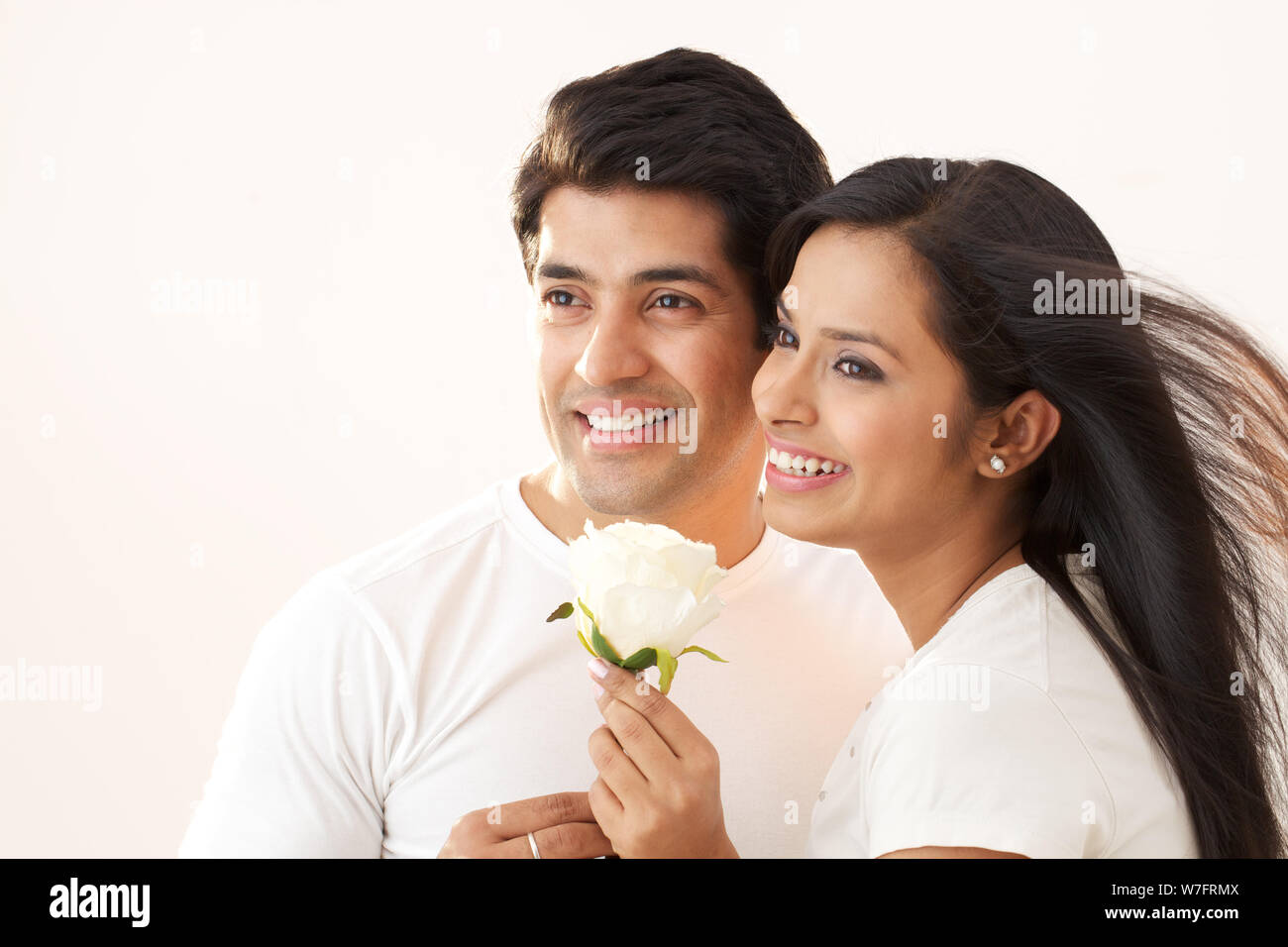 Young couple romancing Stock Photo - Alamy