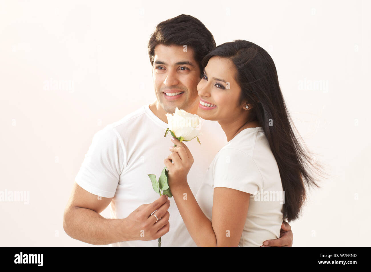 Young couple romancing Stock Photo - Alamy