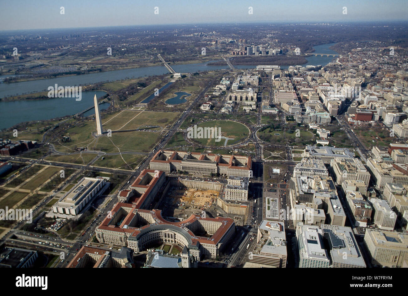 Aerial view of Washington, D.C Stock Photo - Alamy