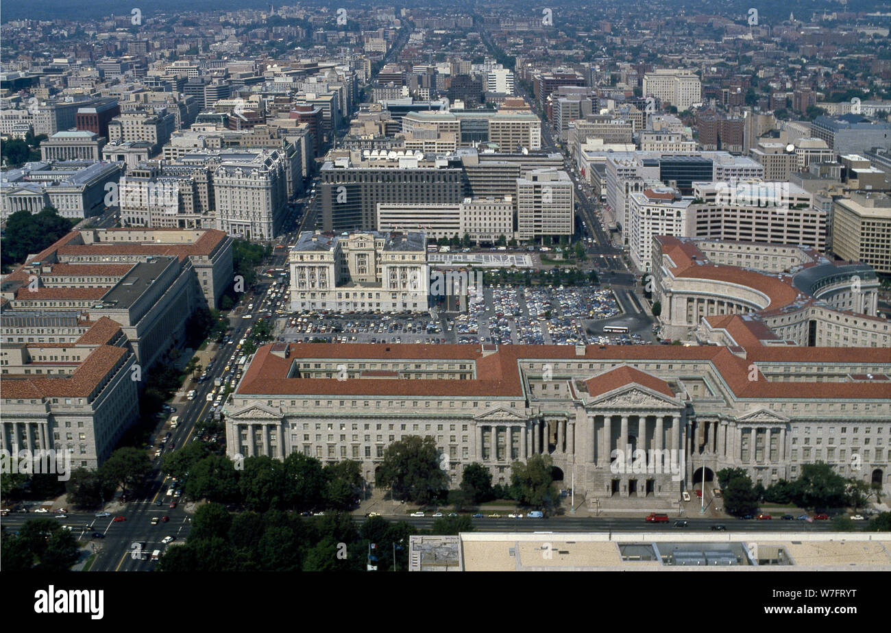 Aerial view of Washington, D.C Stock Photo - Alamy