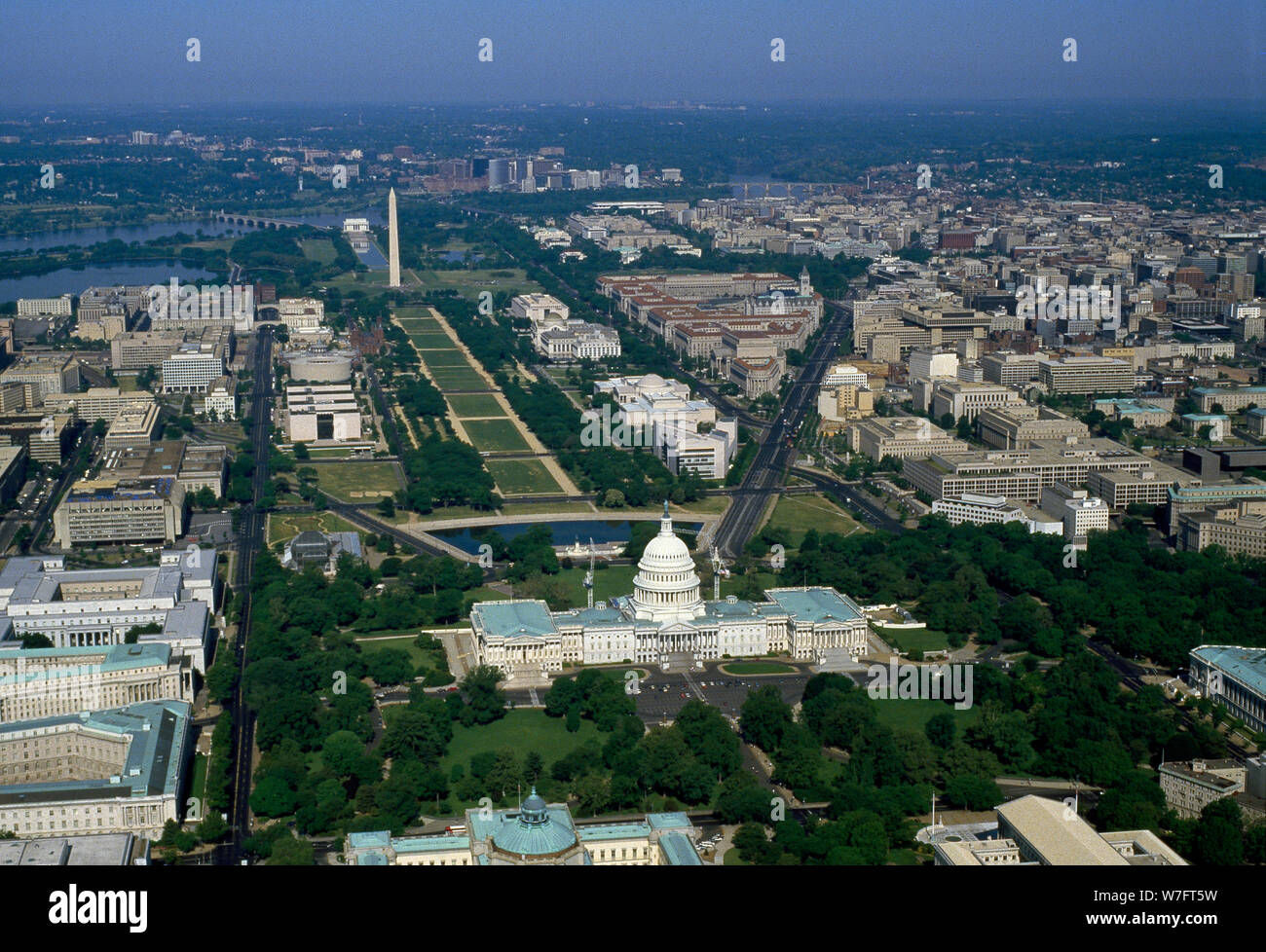 Aerial view of Washington, D.C Stock Photo - Alamy