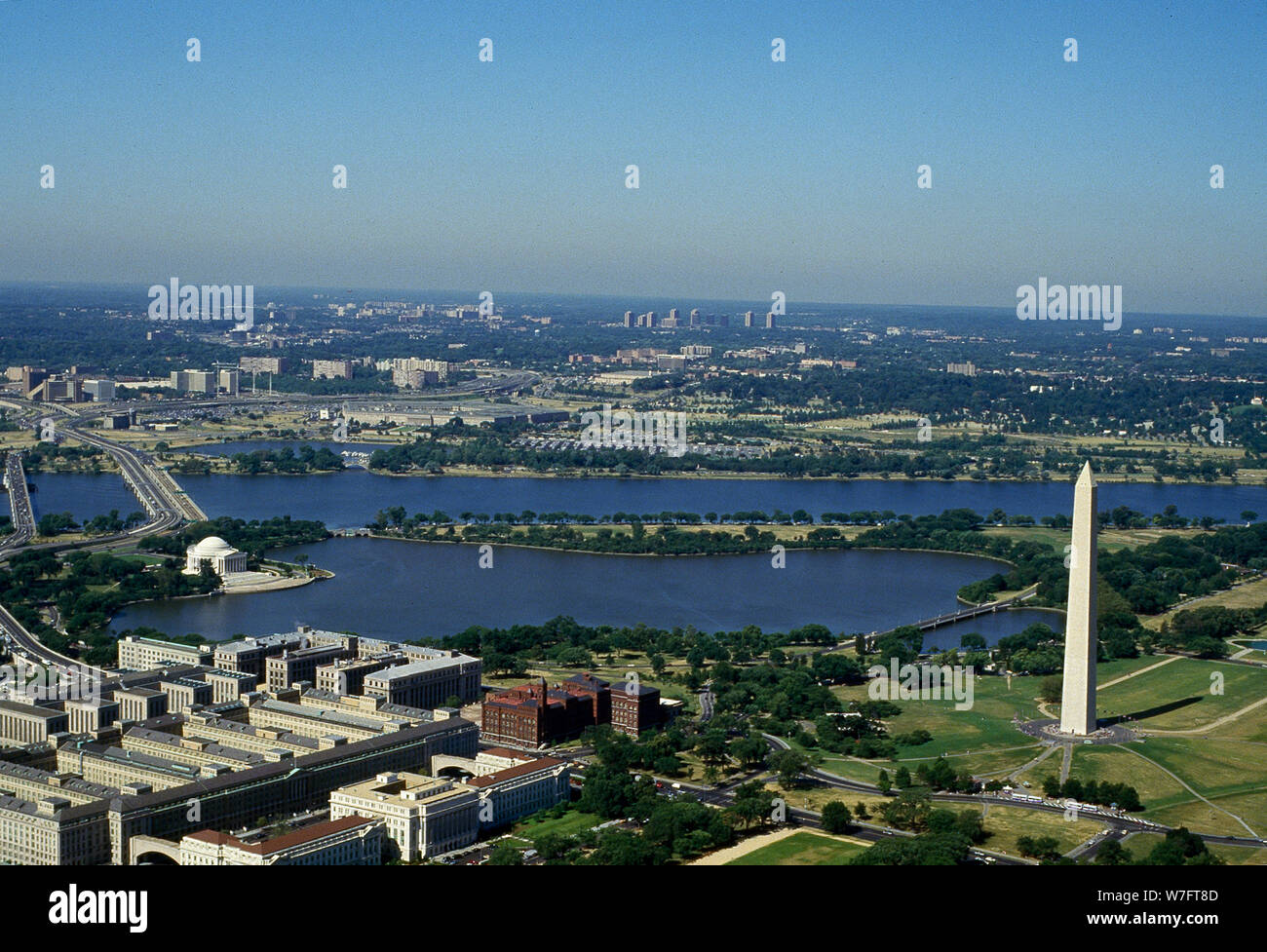 Aerial view of Washington, D.C Stock Photo - Alamy