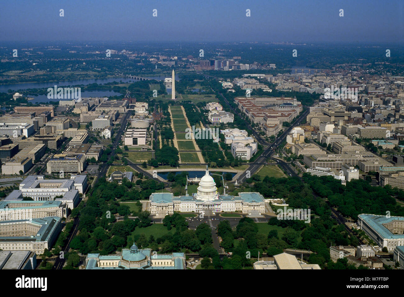 Aerial view of Washington, D.C Stock Photo - Alamy