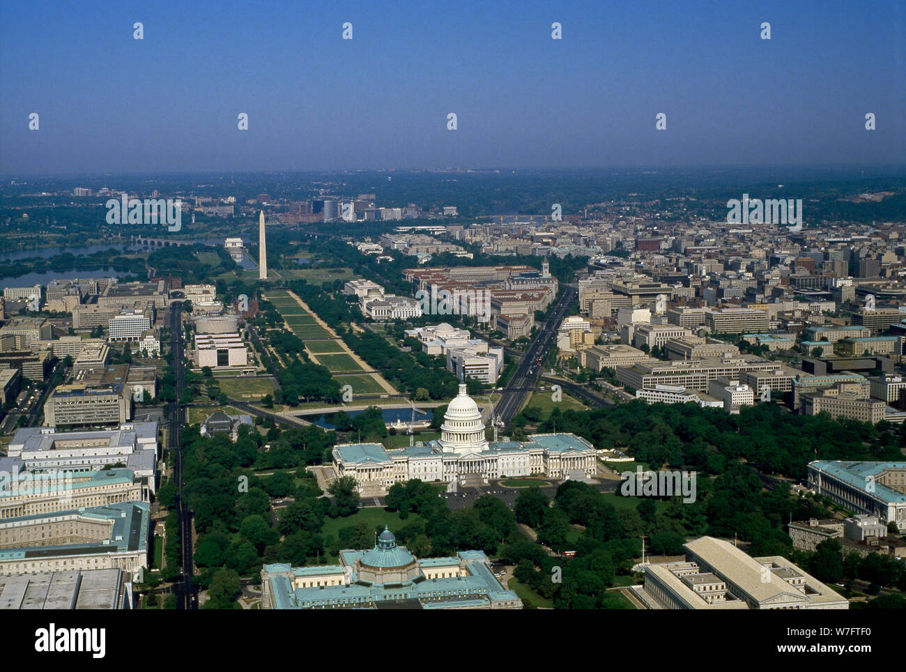 Aerial view of Washington, D.C Stock Photo - Alamy