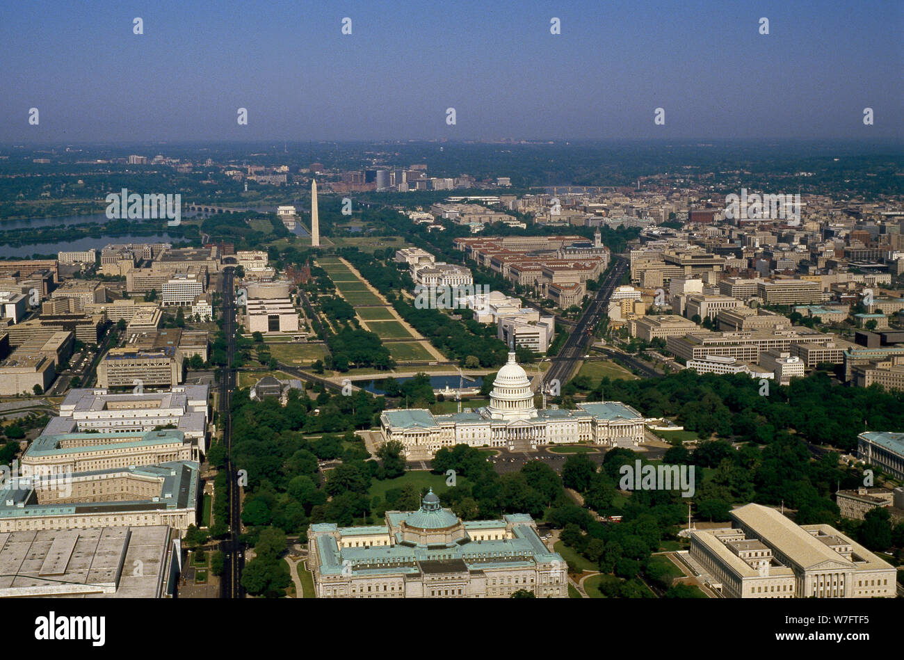Aerial view of Washington, D.C Stock Photo - Alamy