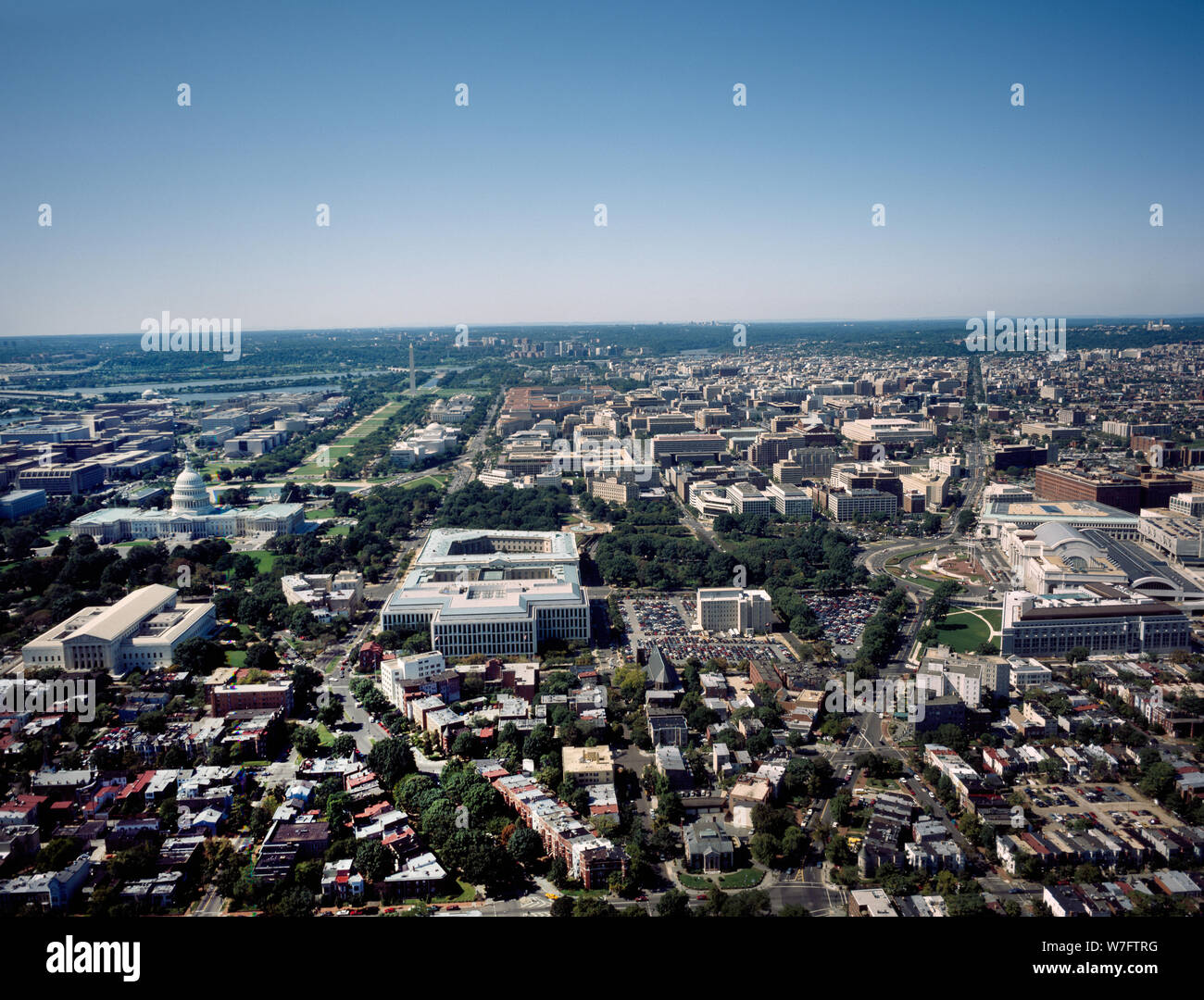 Aerial view of Washington, D.C Stock Photo - Alamy