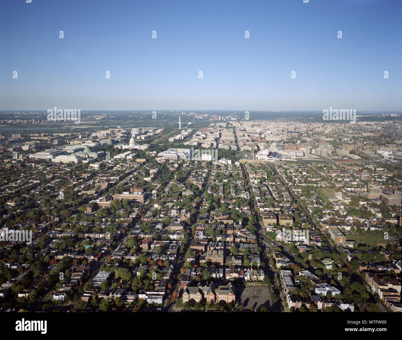 Aerial view of Washington, D.C Stock Photo - Alamy