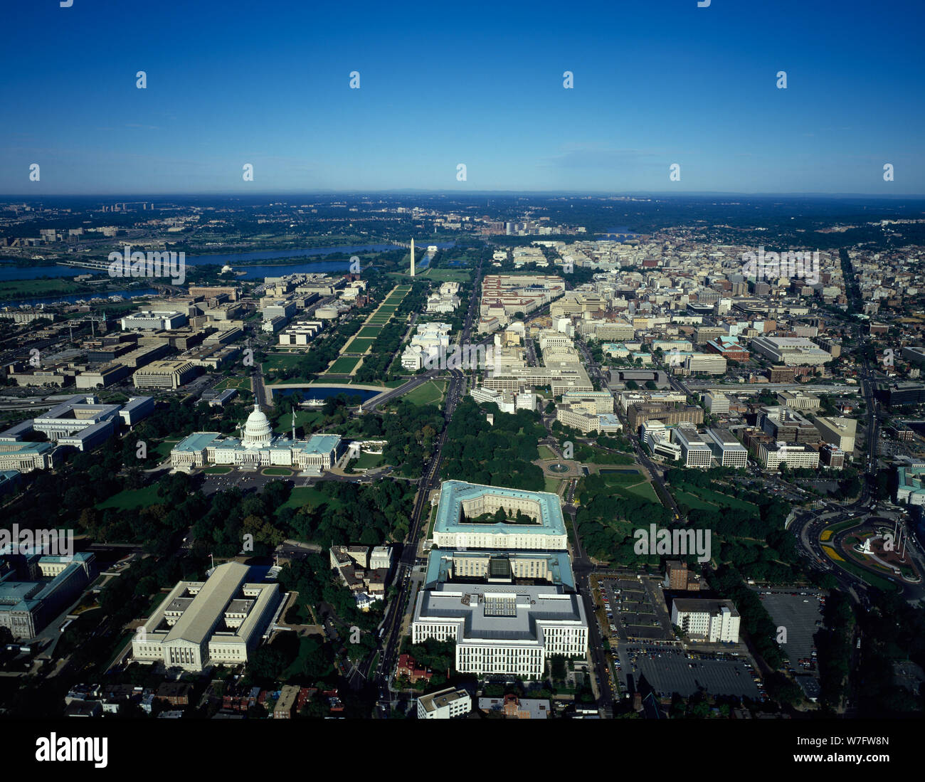 National mall aerial hi-res stock photography and images - Alamy