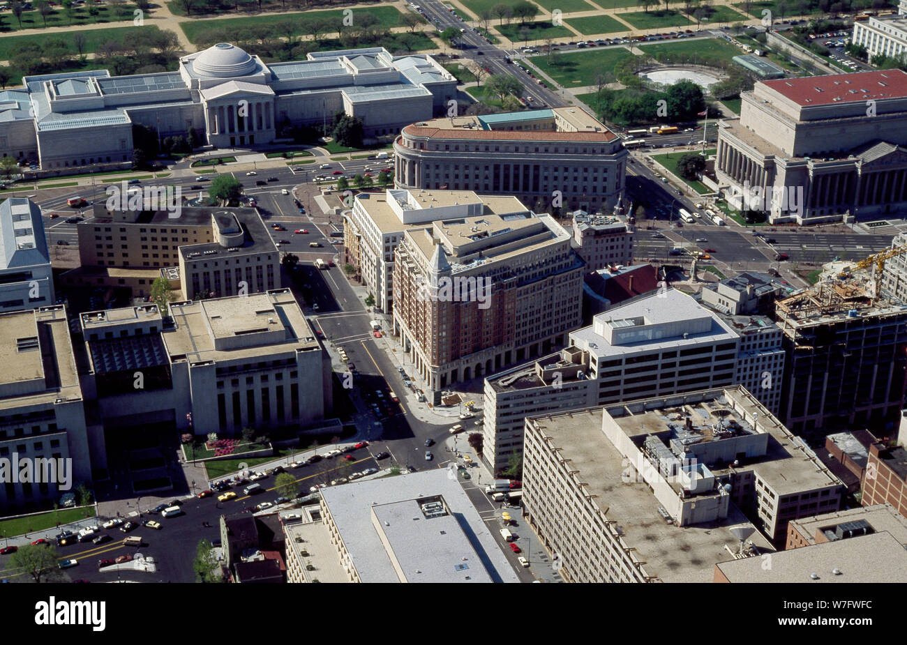 "Aerial of Washington, D.C.; Aerial of Washington, D.C Stock Photo - Alamy