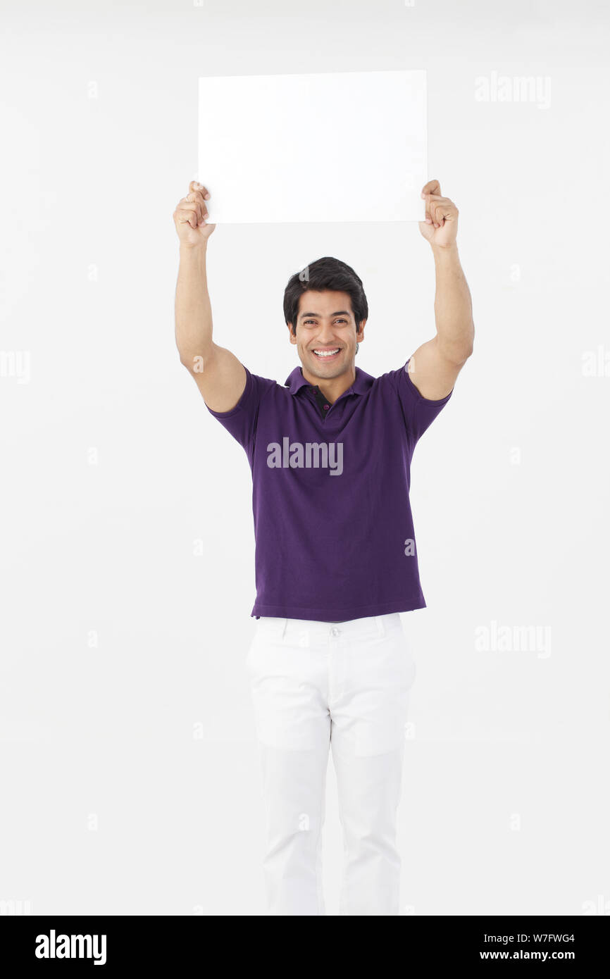 Raised placard hi-res stock photography and images - Alamy