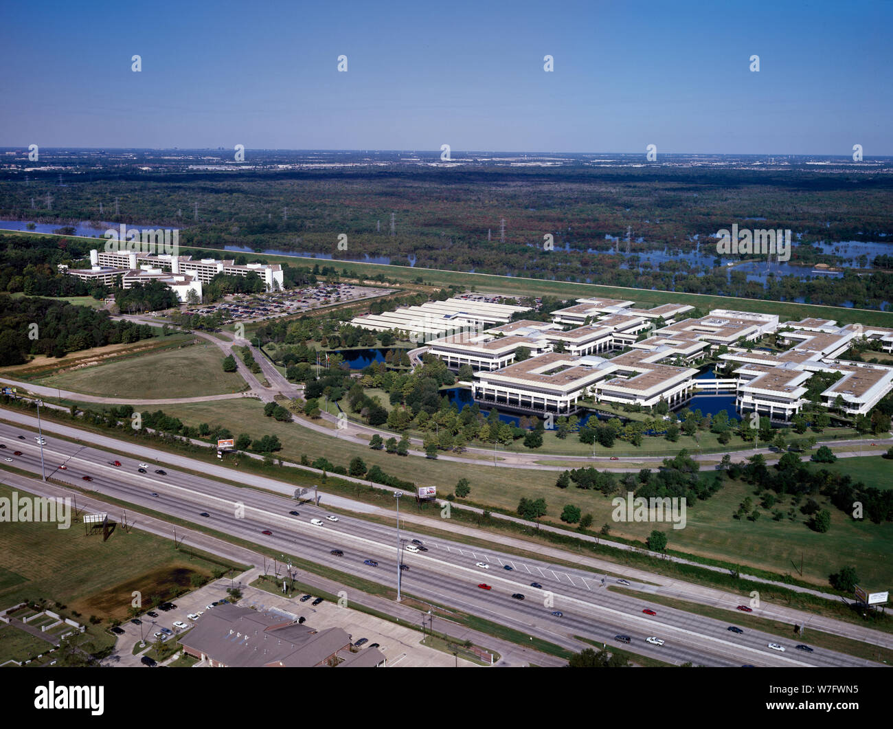 Aerial view of an office complex, Houston, Texas Stock Photo - Alamy