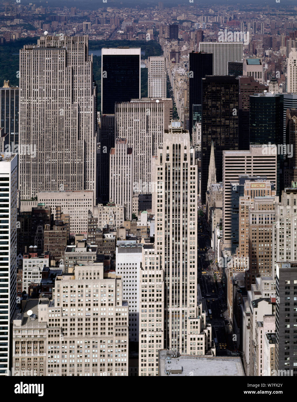 Aerial view of high-rise buildings, New York, New York Stock Photo - Alamy