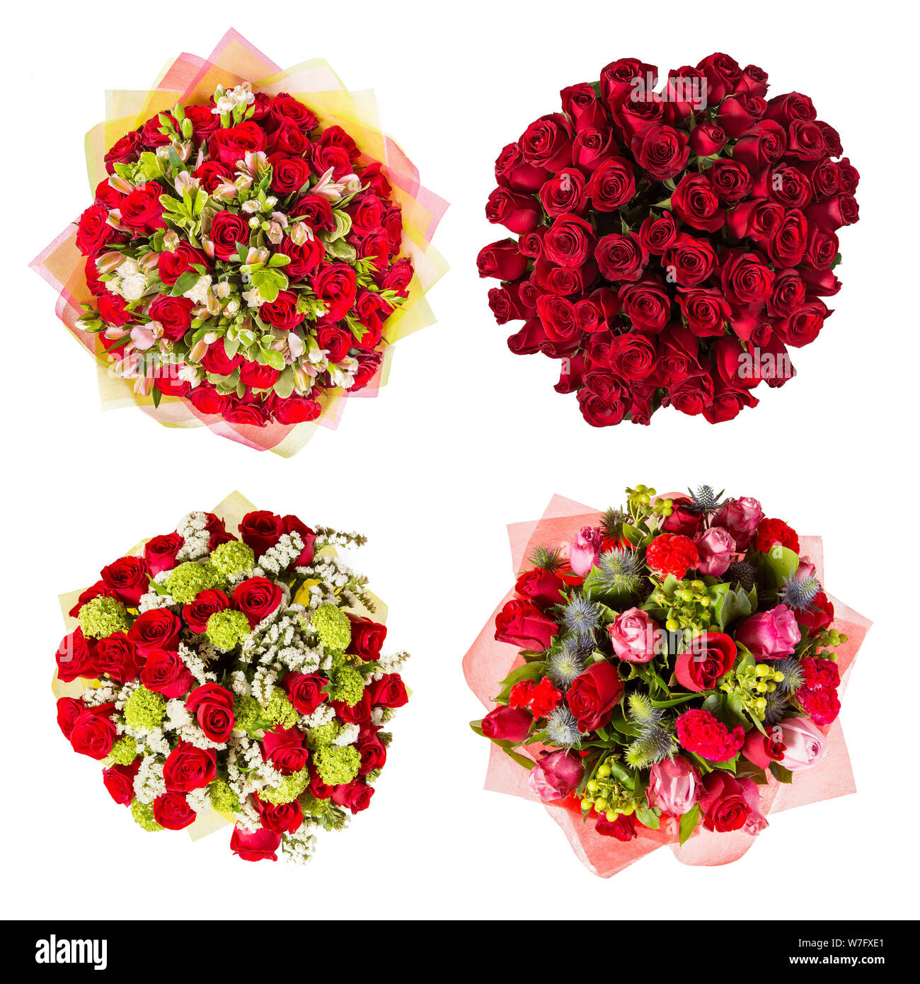 Four floral bouquets hi-res stock photography and images - Alamy