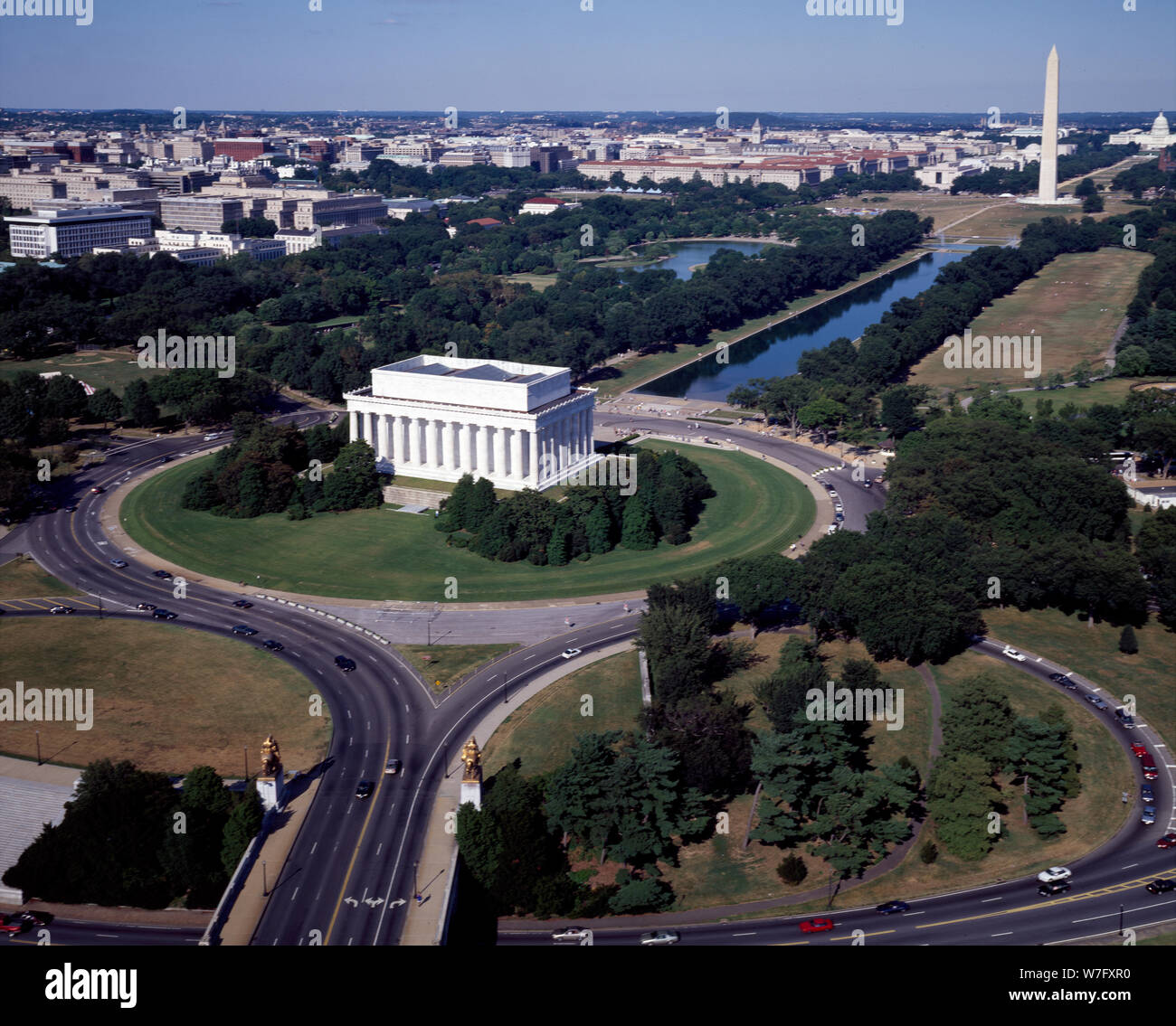 Aerial view lincoln memorial hi-res stock photography and images - Alamy