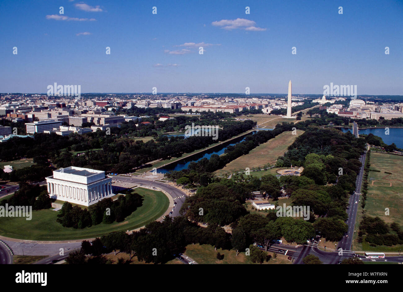 Aerial view of the National Mall, Washington, D.C Stock Photo - Alamy