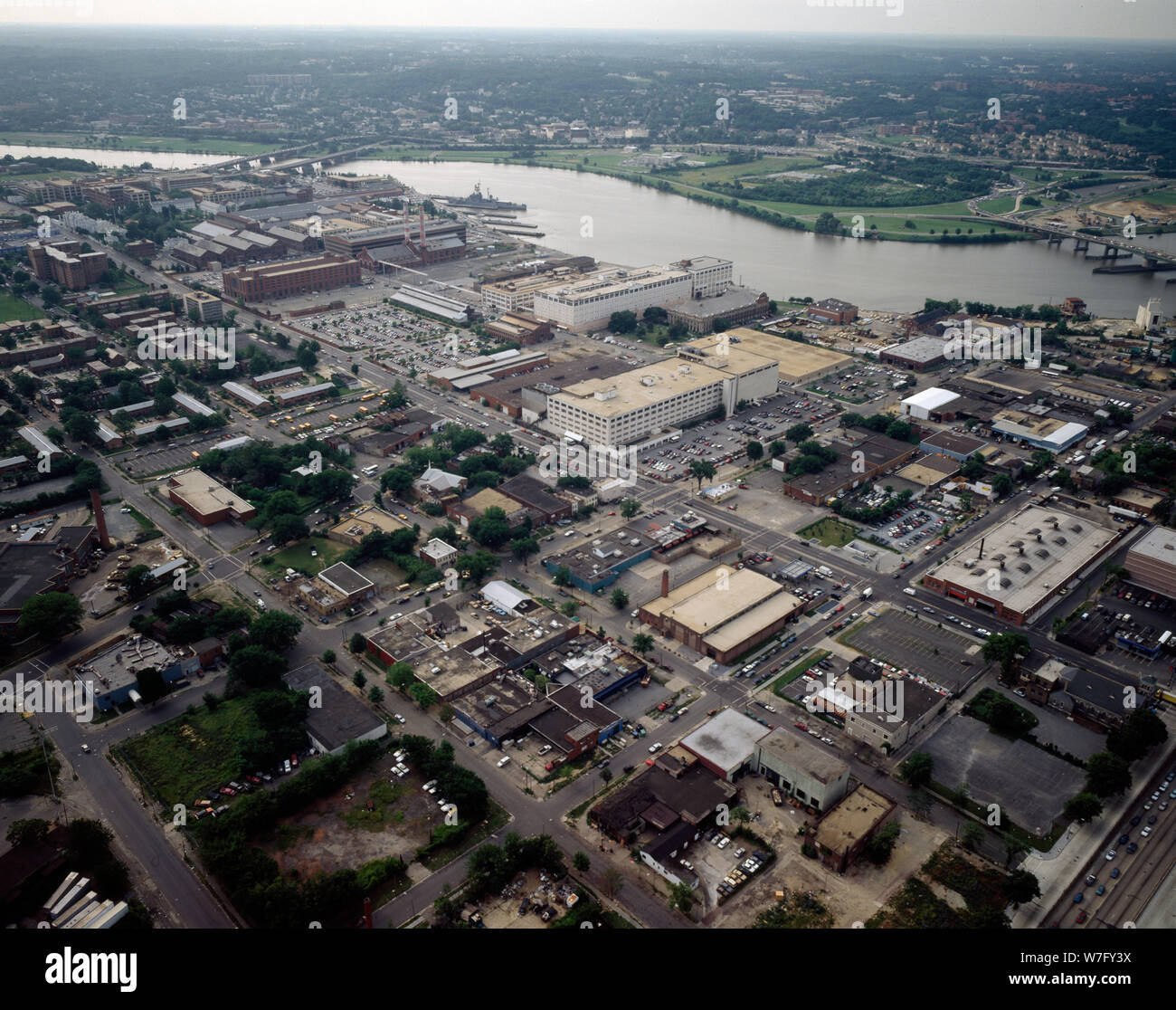 Aerial view of the Washington Navy Yard, Washington, D.C Stock Photo ...