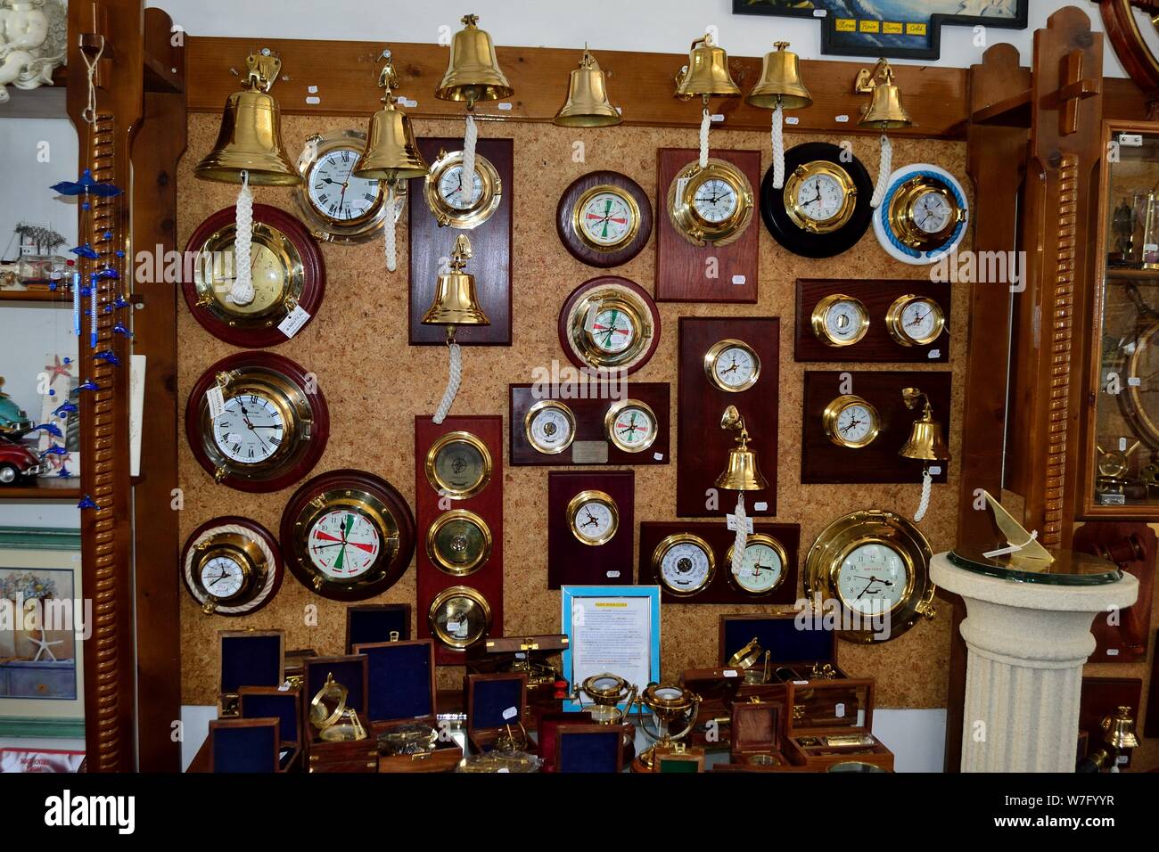 Nautical shop in VARNA - Black Sea - BULGARIA Stock Photo - Alamy