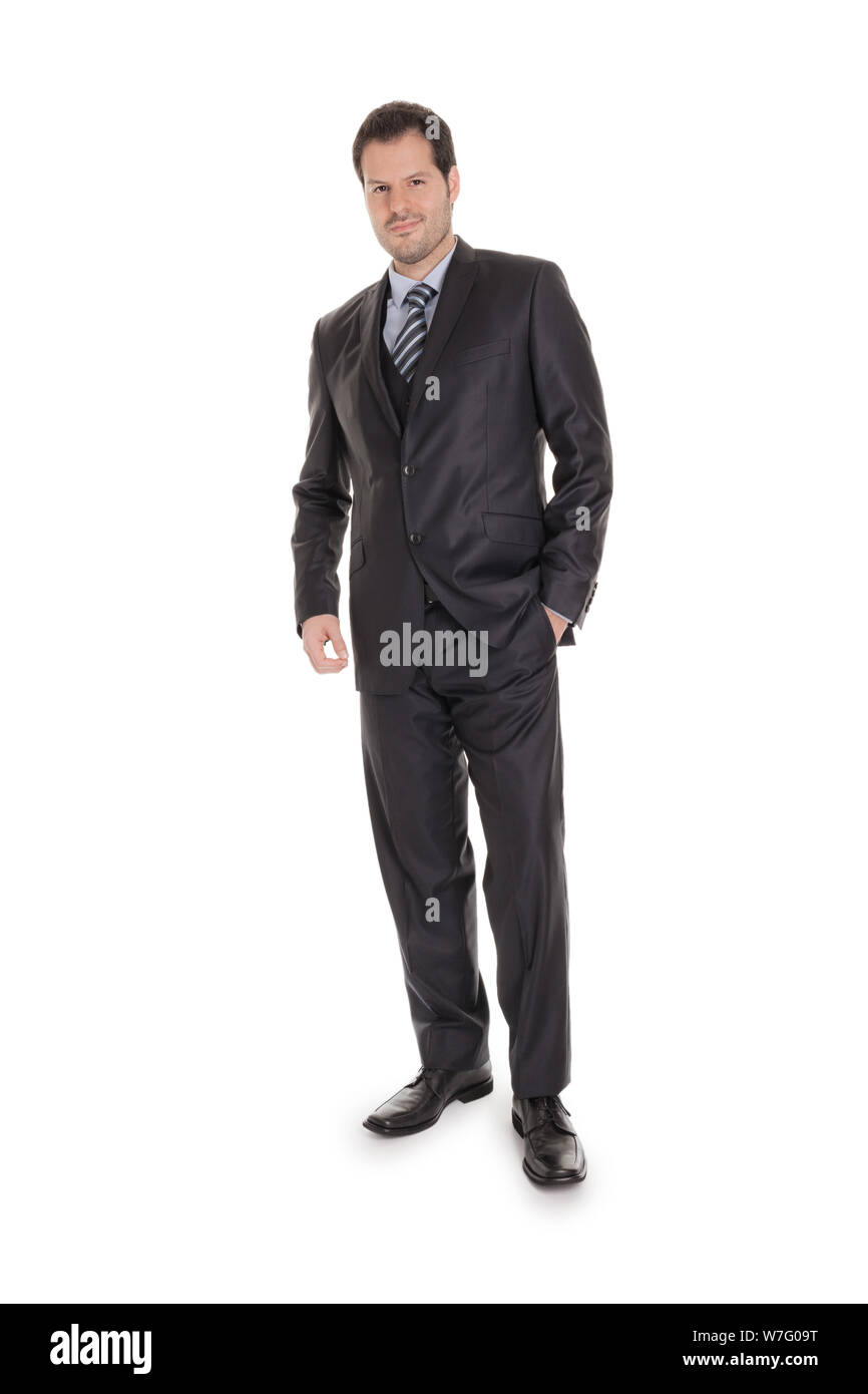 Smart Man In Suit Full Body
