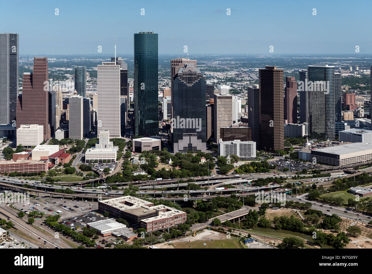 Aerial views of houston hi-res stock photography and images - Alamy
