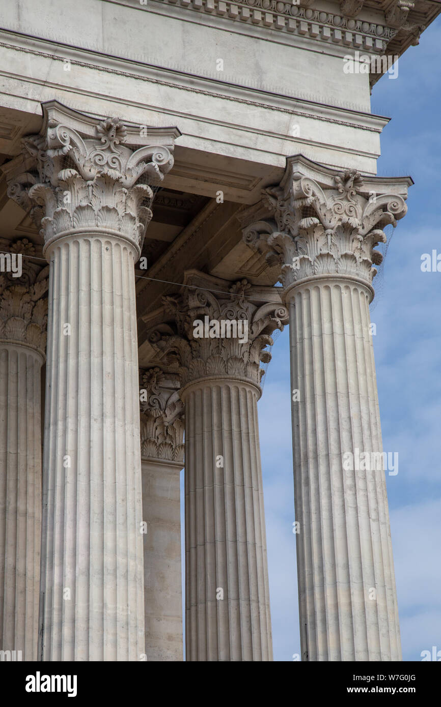 Vintage Old Justice Courthouse Column Stock Photo - Alamy