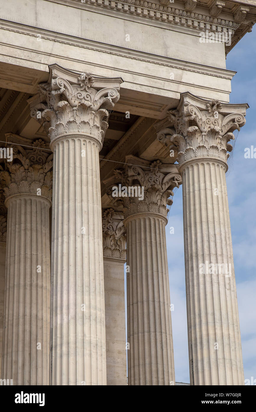 Vintage Old Justice Courthouse Column Stock Photo - Alamy