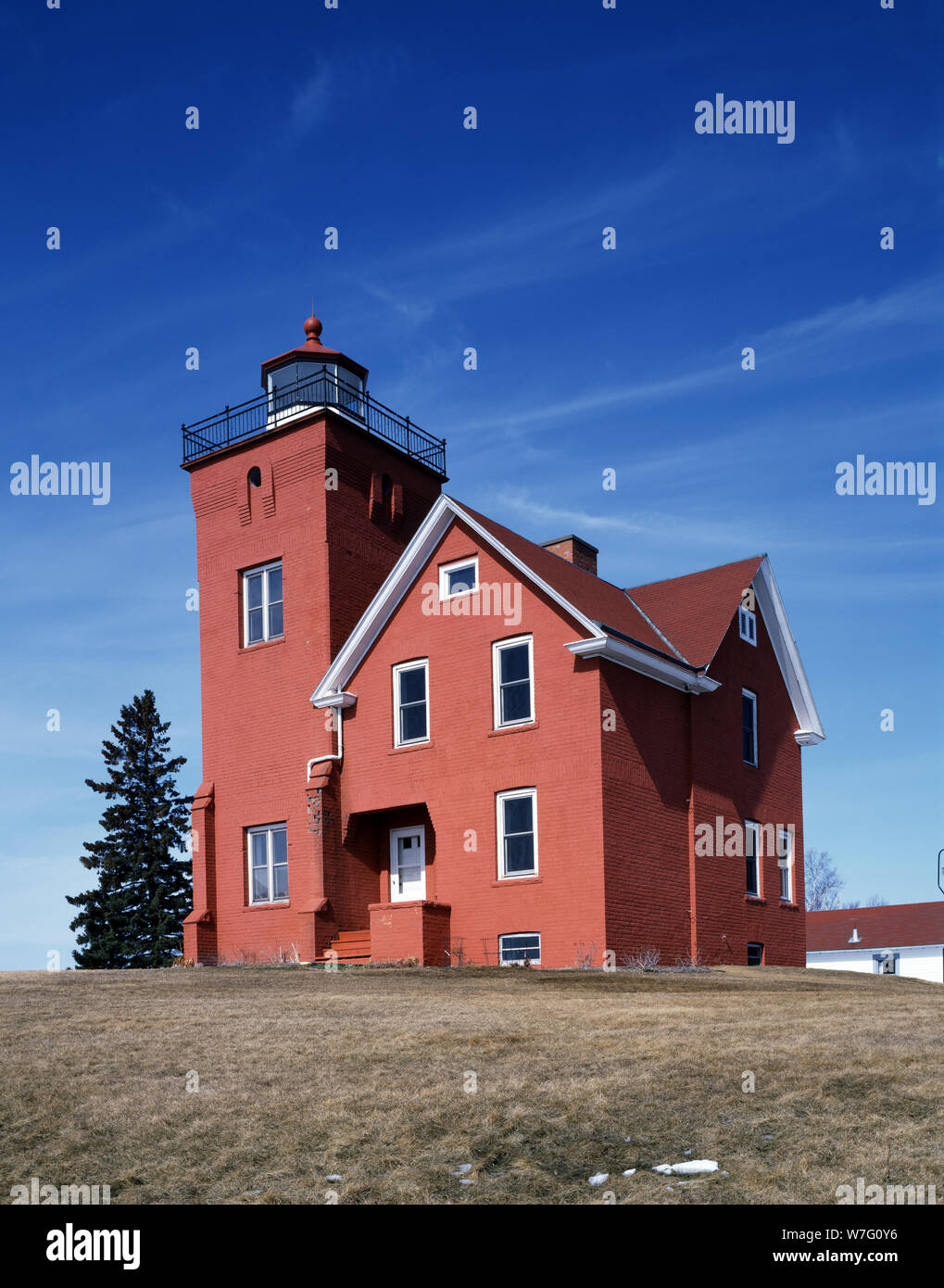 Agate Bay Lighthouse, Two Harbors, Minnesota Stock Photo - Alamy