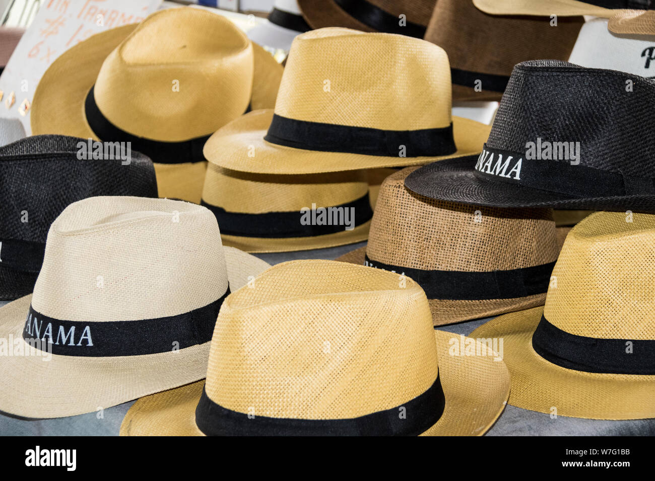 Classic panama hats hi-res stock photography and images - Alamy