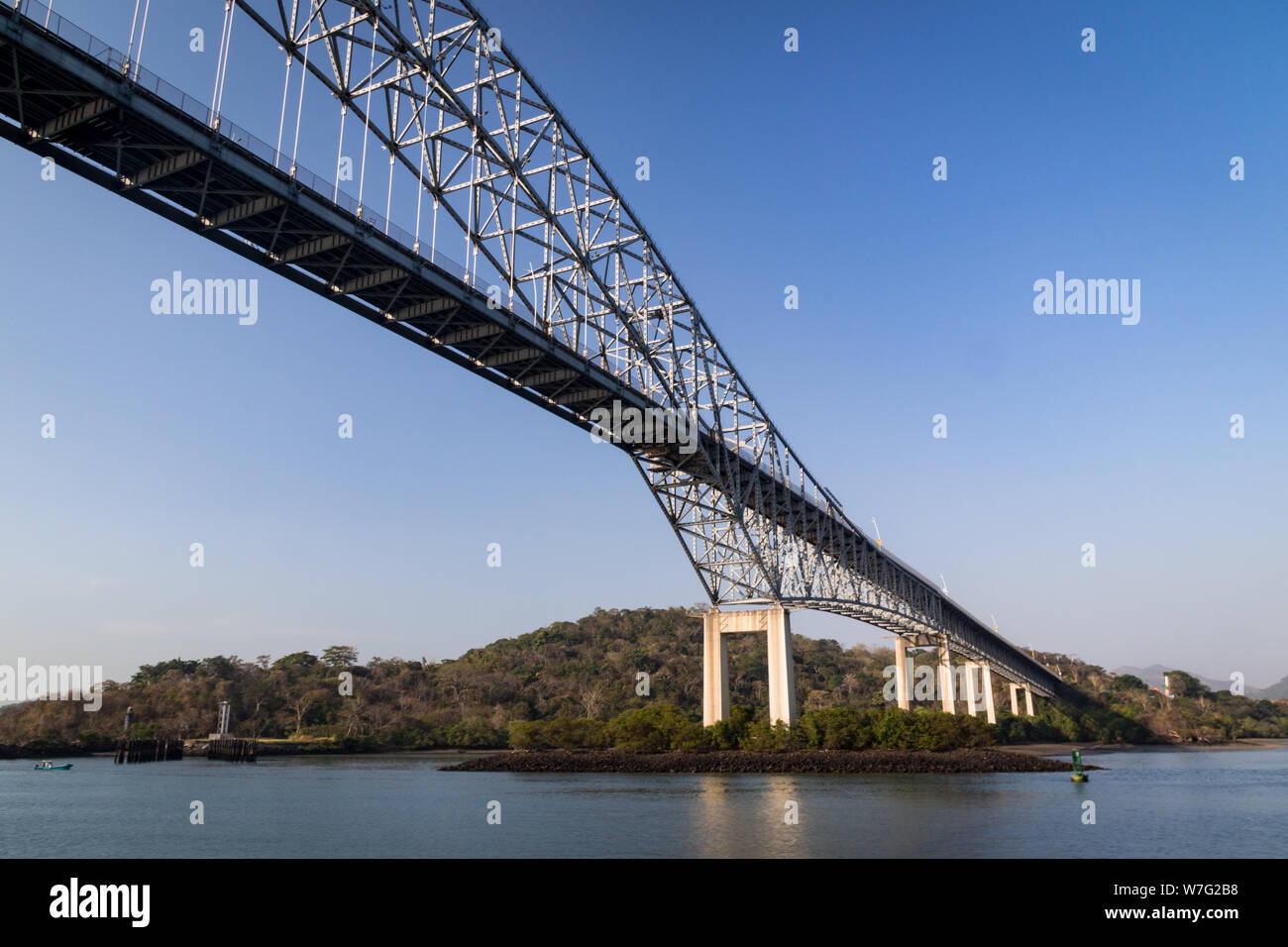 Bridge of the Americas, Panama Stock Photo - Alamy