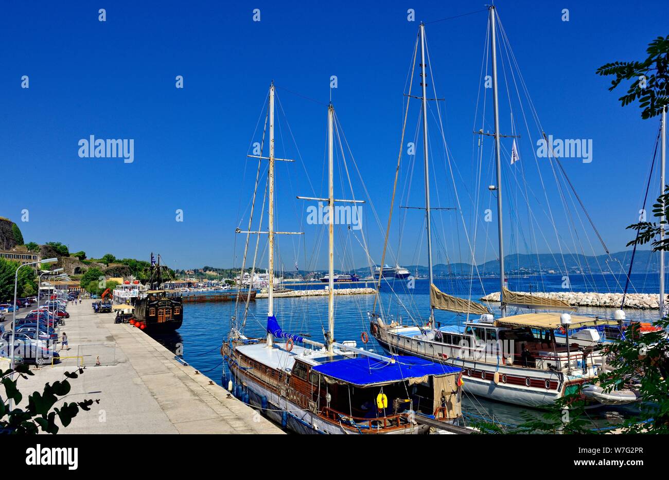 The old port in Corfu Town,Corfu,Greece,ionian islands Stock Photo - Alamy