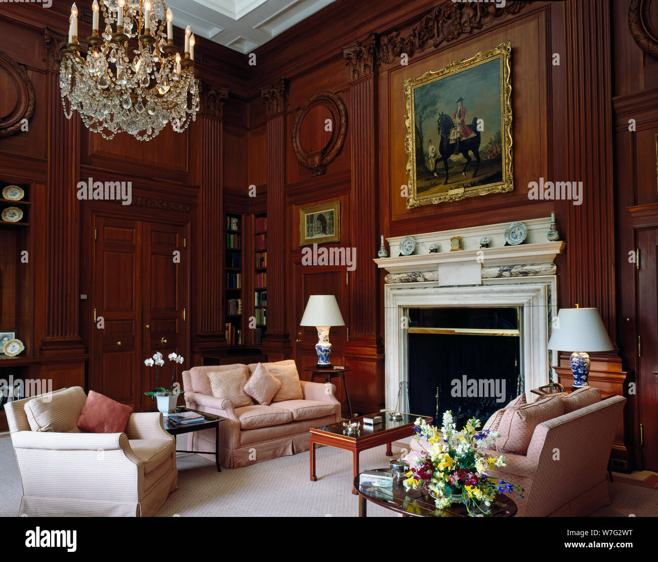 Ambassador's library at the British Embassy, Washington, D.C Stock ...