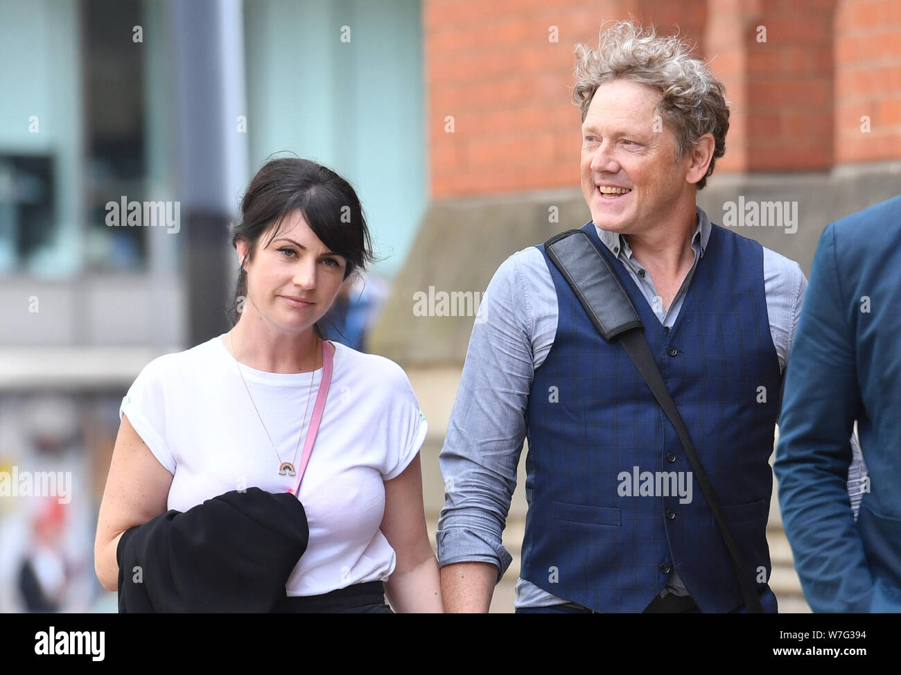 Emmerdale actor Mark Jordon and his partner Laura Norton at Manchester ...