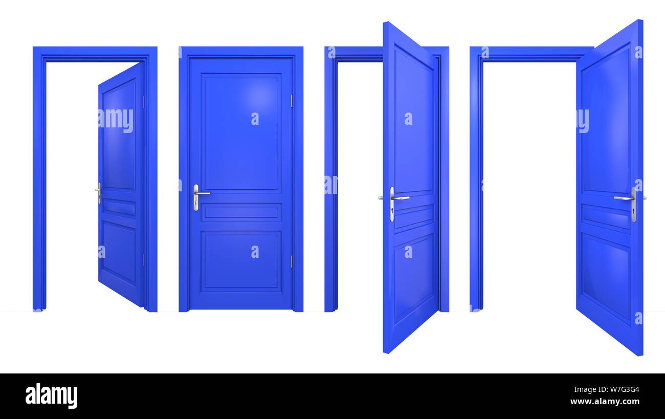 Blue office isolated modern Cut Out Stock Images & Pictures - Alamy